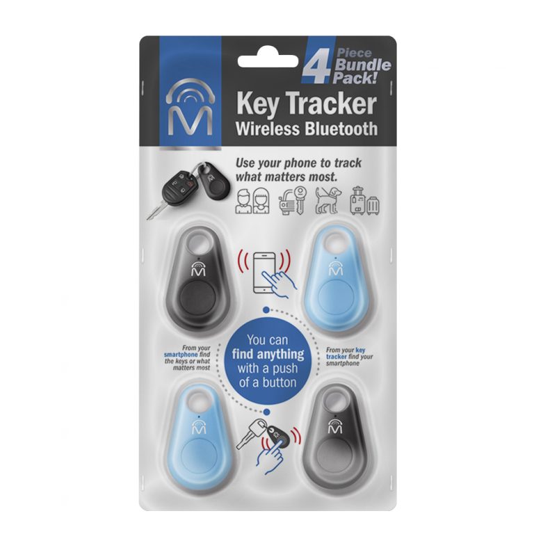 Bluetooth Key Tracker - Blue and Black | CJ GLOBAL Inc