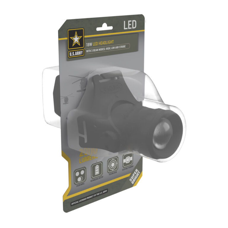 US ARMY - Head Lamp 2000 Lumens!With Zoom and Rechargeable batteries ...